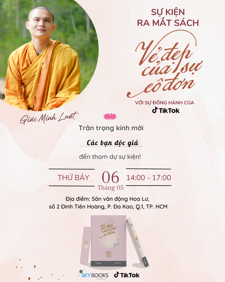 Sự kiện ra mắt sách Vẻ đẹp của sự cô đơn - Sư thầy Giác Minh Luật